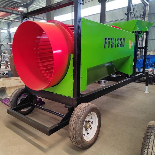 Quality Organics 1790 KG Customization Basic Trommel Screen Firewood Tumbler Wood for sale