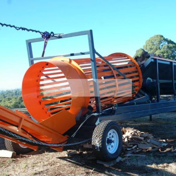 Quality 1-200 Tons Per Hour Capacity Rotary Type Wood Chips Garbage Firewood Trommel Screen for sale