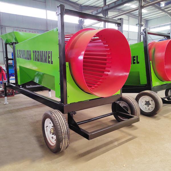 Quality Small Mobile Firewood Trommel Screen With Bouncing Ball Cleaning System For Your for sale