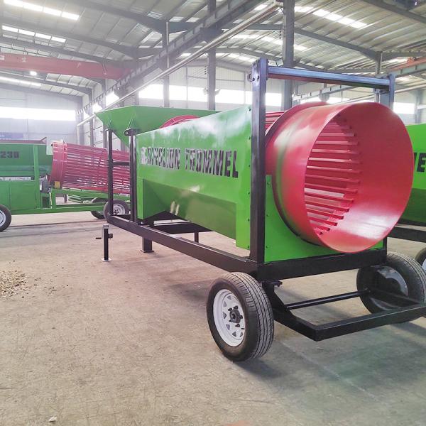 Quality 500*500*550mm Carbon Steel Rotary Drum Trommel Screen Machine for Vibrated for sale