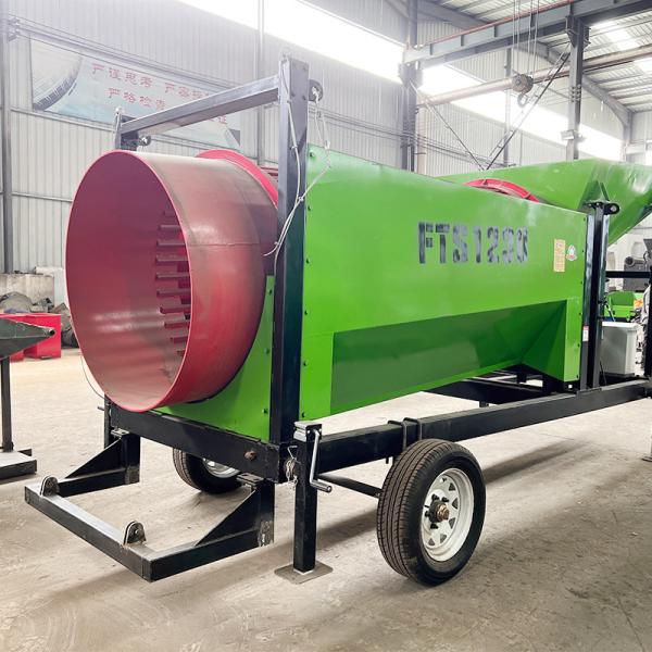 Quality 500*500*550mm Carbon Steel Rotary Drum Trommel Screen Machine for Vibrated for sale