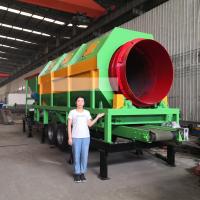 China Advanced Heavy Duty Construction Municipal Solid Waste Drum Screen for Garbage Sorting Line for sale