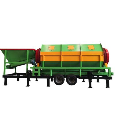 China Máquina de peneira giratória móvel para compostagem para planta de compostagem à venda