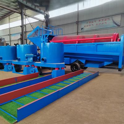 China Gravity Separator Gold Mining Washing Plant Machinery 0-350 Tons Per Hour Scale Complete Sets for sale