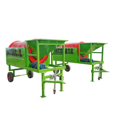 China 15 m3/h Capacity Compost Drum Sieve Trommel Screen for Organic Fertilizer Production for sale