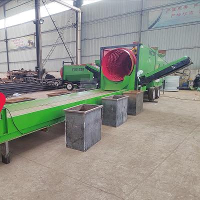 China Mining Separation Mobile Trommel Washing Machine 2000 KG Portable Rotary Drum Screen for sale