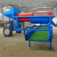 China Gold Mining Machine with Trommel Screen Sluice Box and Shaking Table for sale