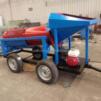 China Gold Mining Machine with Trommel Screen Sluice Box and Shaking Table for sale