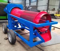 China Customized Voltage Mobile Rock Ore Drum Trommel Screener for Gold Mining Processing for sale