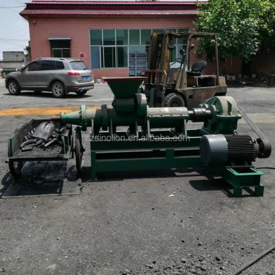 China Hexagon Shape Charcoal Charcoal Extruder Press Machine Briquette Maker met 415V capaciteit Te koop
