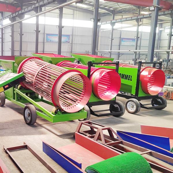 Quality Energy Mining Rotary Sawdust Drum Screen for 2200 KG Mobile Firewood Trommel for sale
