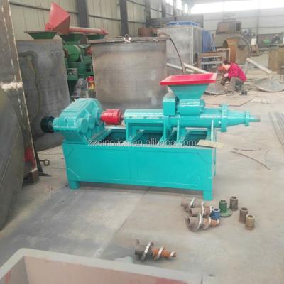 China Hexagon Shape Charcoal Charcoal Extruder Press Machine Briquette Maker met 415V capaciteit Te koop