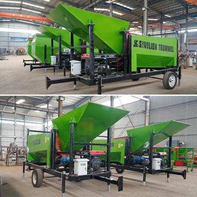 Cina Mini Mobile Trommel Screen risparmio energetico Heavy Duty per la macchina di estrazione dell'oro alluvionale in vendita