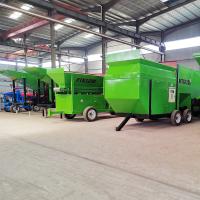 China Customized Screen Size Mobile Garbage Trommel Screen for Waste Sorting Line Equipment for sale