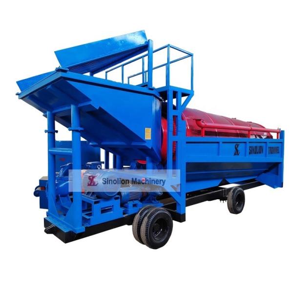 Quality Gold Placer Wash Plant Cleaner Rotary Gold Trommel Machine for Building Material for sale