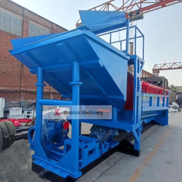 Quality Gold Placer Wash Plant Cleaner Rotary Gold Trommel Machine for Building Material for sale