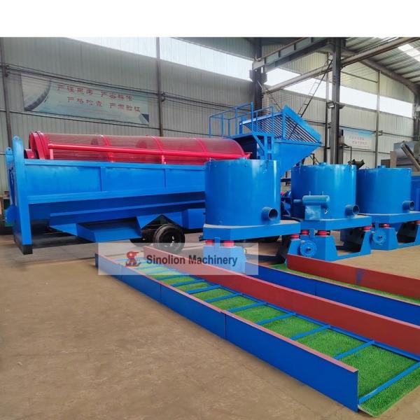 Quality Gold Placer Wash Plant Cleaner Rotary Gold Trommel Machine for Building Material for sale