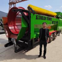 Quality Municipal Solid Waste Management Rotary Trommel Drum Screen for Alluvial Gold for sale