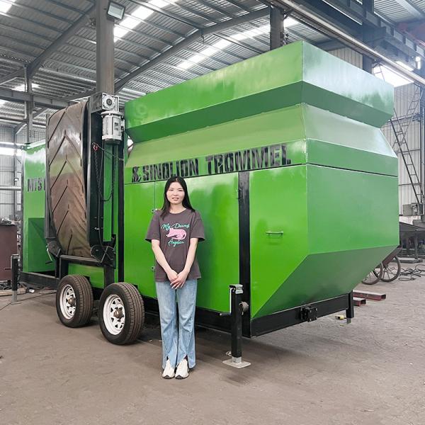 Quality Municipal Solid Waste Management Rotary Trommel Drum Screen for Alluvial Gold for sale