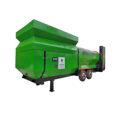 Cina Carta Fregati di legno Compost di plastica e suolo Topsoil mobile Trommel Screen Feeding Dimensioni inferiori a 300 mm in vendita