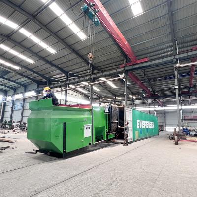 Cina Carta Fregati di legno Compost di plastica e suolo Topsoil mobile Trommel Screen Feeding Dimensioni inferiori a 300 mm in vendita
