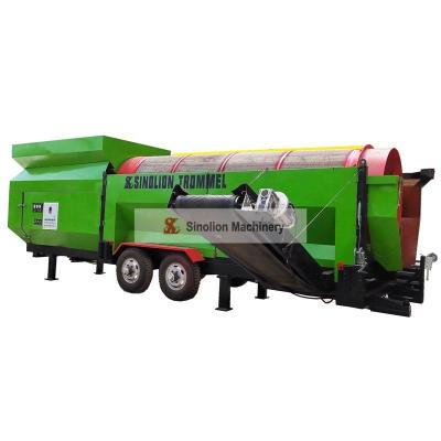 China Máquina de filtro de trombas de peneira de composto com transportador adequado para diferentes modelos fabricados à venda