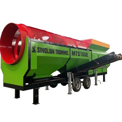 China Ecrã/Sieve móvel rotativo de tambor de compostagem de alta capacidade com motor elétrico de 3-45 kW à venda
