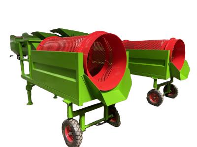 China Drum Screen Separator for Biomass Soil Gravel and Waste 620 KG Mobile Multifunction Screen for sale