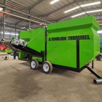 China 1200mm Diameter Mobile Compost Trommel Screen for Composting Process for sale