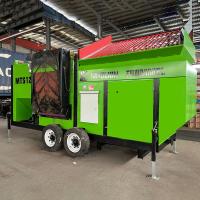 China 1200mm Diameter Mobile Compost Trommel Screen for Composting Process for sale