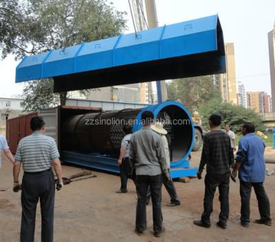 Cina 2200 kg di capacità separatore di sabbia e ghiaia a tamburo con materiale di schermo in acciaio inossidabile in vendita