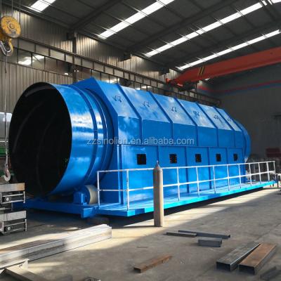 China Instalação de reciclagem de resíduos com sistema de limpeza de bolas de borracha à venda