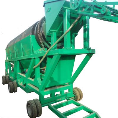 China Rubber Ball Reiniging System Geel mobiele trommel scherm machine voor en efficiëntie Te koop