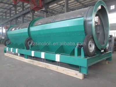 China Rubber Ball Reiniging System Geel mobiele trommel scherm machine voor en efficiëntie Te koop