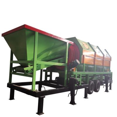 China Máquina de peneira giratória móvel para compostagem para planta de compostagem à venda