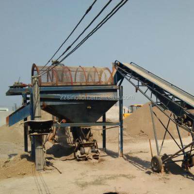 China Dieselmotor zand zeefmachine voor strand zand 1-100mm Ontlading Grootte 6mm organische Te koop