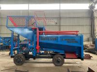 China Double Screen Alluvial Gold Mining Trommel Separator for and Multiple Material Output for sale