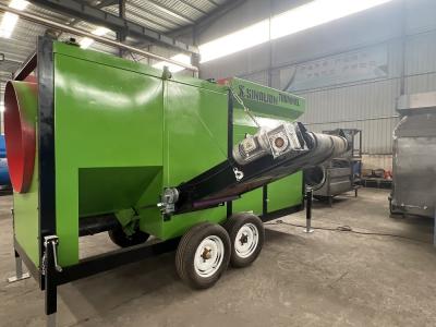 China 2-3 lagen 30m3/h mobiele trommelscherm voor grindcompost varkens- en schapenmest Te koop