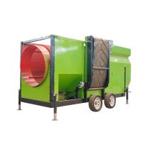 China 60m3/h Capacity Gold Roller Vibrating Screen Compost Drum Sieve Machine for Compost for sale