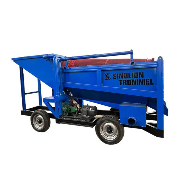 Quality 220V/380V Gold Sand Separator Alluvial Gold Mining Machinery Washing Plant Gold Trommel Screen for sale
