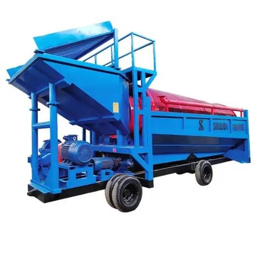 Quality Mobile Trommel Screen Mining Gold Trommel Washing Plant with Ore Gold Machinery Separator for sale