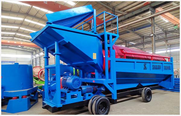 Quality Alluvial Gold Mobile Trommel Gold Wash Plant Trommel Screen for Mine Gold for sale