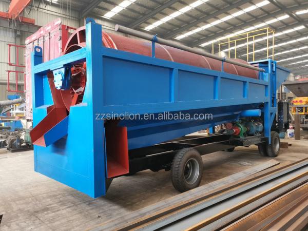 Quality Alluvial Gold Mobile Trommel Gold Wash Plant Trommel Screen for Mine Gold for sale