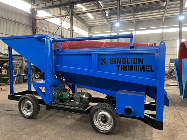 Quality Gold Processing Trommel Screen Plant 1200 KG Capacity Suitable for Small-Scale for sale