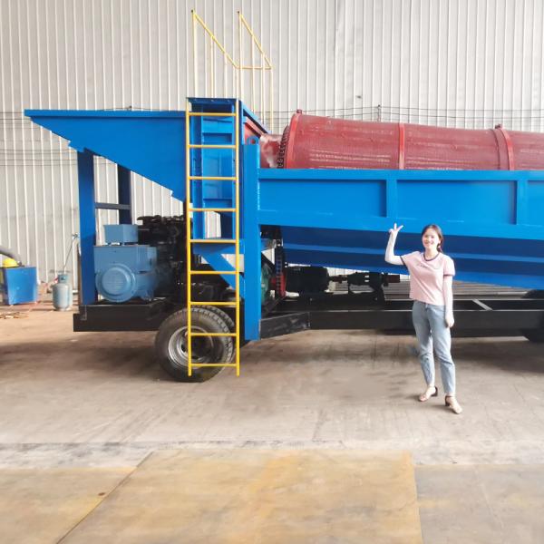 Quality Alluvial Gold Trommel Equipment for Big Scale Mobile Washing Plant within for sale