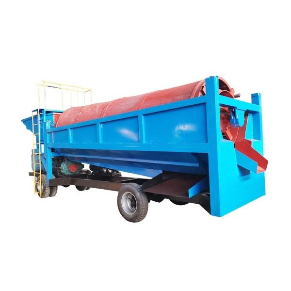 Quality Manganese Wire Sieve Gold Mobile Trommel Screen Machine for Alluvial Gold for sale