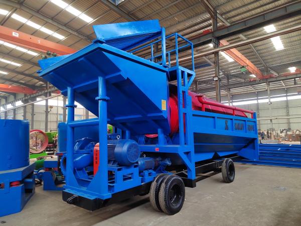 Quality Manganese Wire Sieve Gold Mobile Trommel Screen Machine for Alluvial Gold for sale