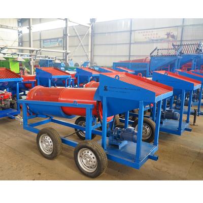China Mini Mine Selection Plant Gold Processing Equipment Budget Mobile Trommel Screen Other for sale