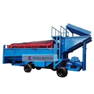 China User-friendly Design Gold Trommel Screen Scrubber Machine for Large Scale Washing for sale