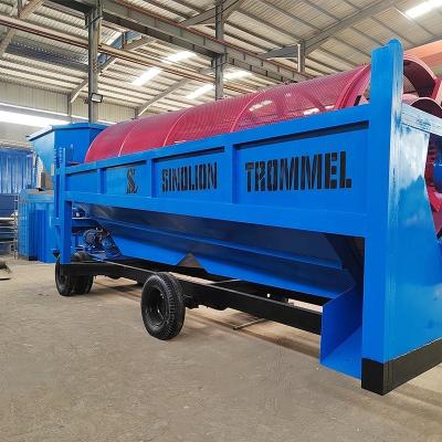 China User-friendly Design Gold Trommel Screen Scrubber Machine for Large Scale Washing for sale